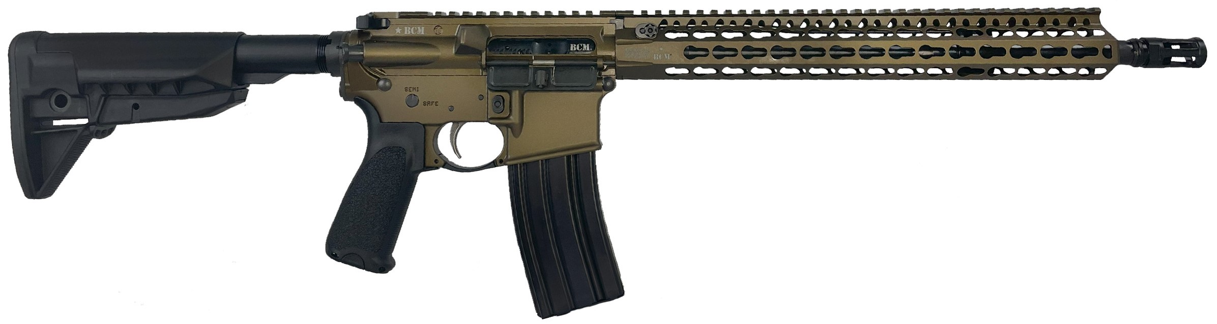 BRAVO COMPANY BCM RECCE KMR-A13 Keymod 14.5" Dark Bronze cal.223 Rem ...