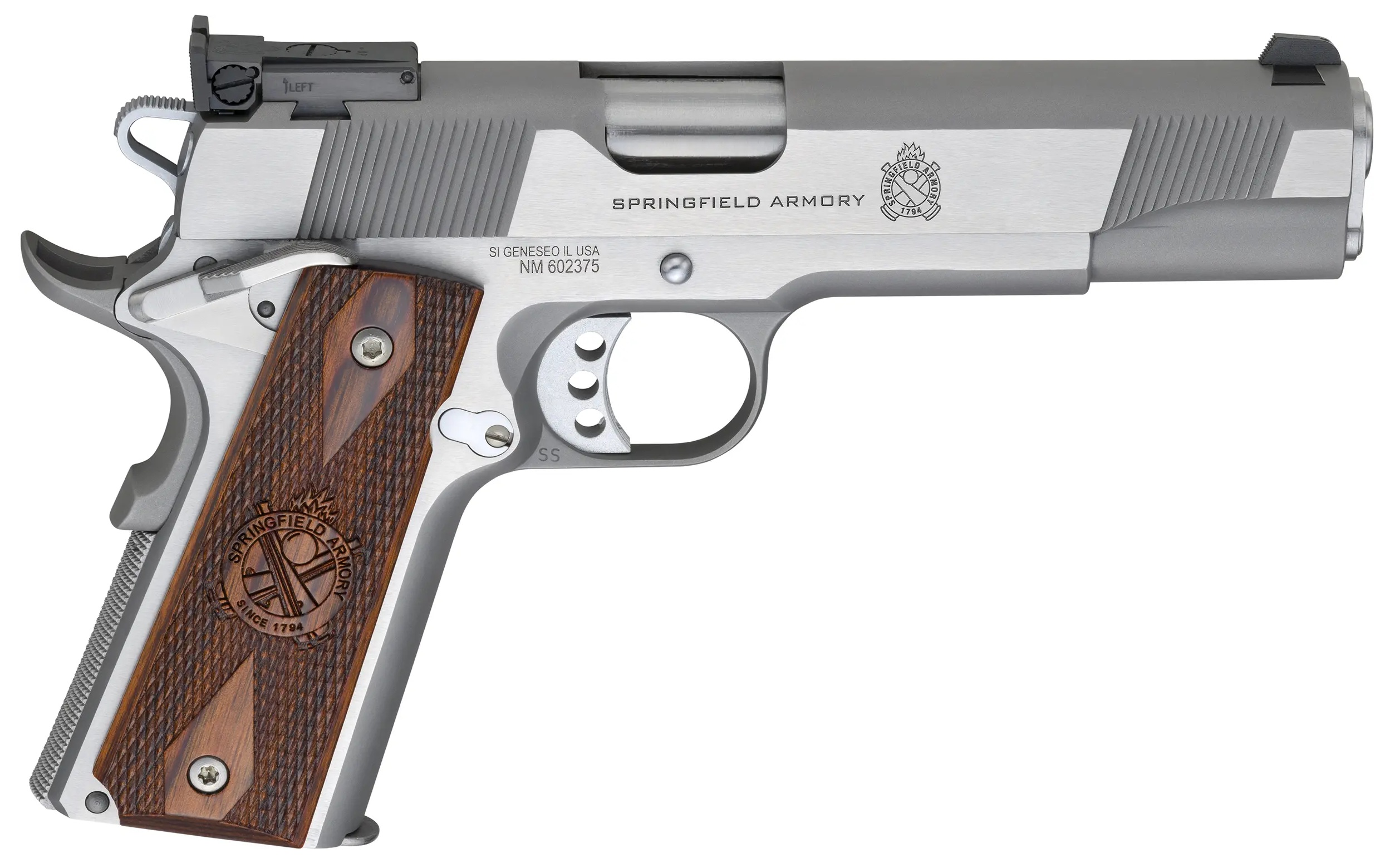 Pistolet SPRINGFIELD Armory 1911 Loaded Target Inox 5" cal.45 ACP ...