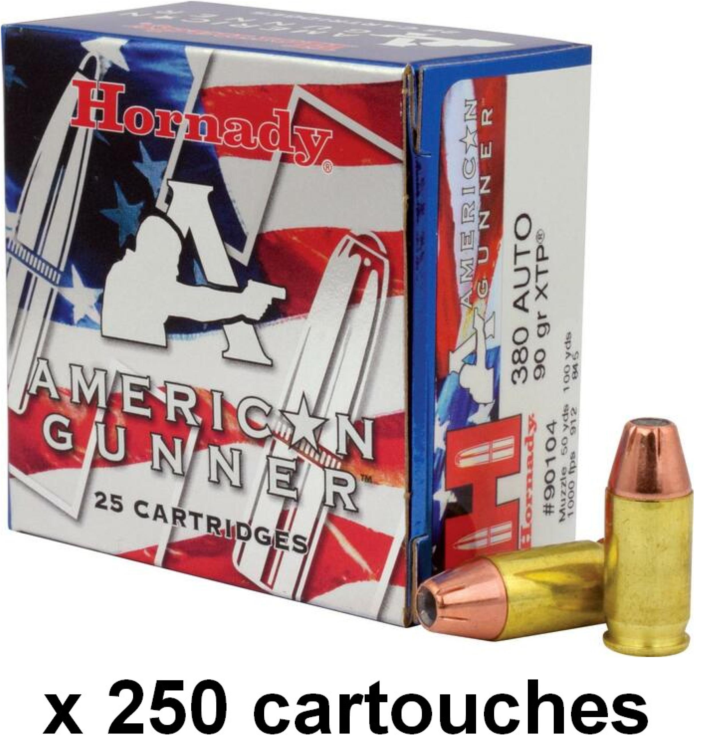 HORNADY cal.380 Auto - 9mm Short XTP /500 - Munitions sur armurerie ...