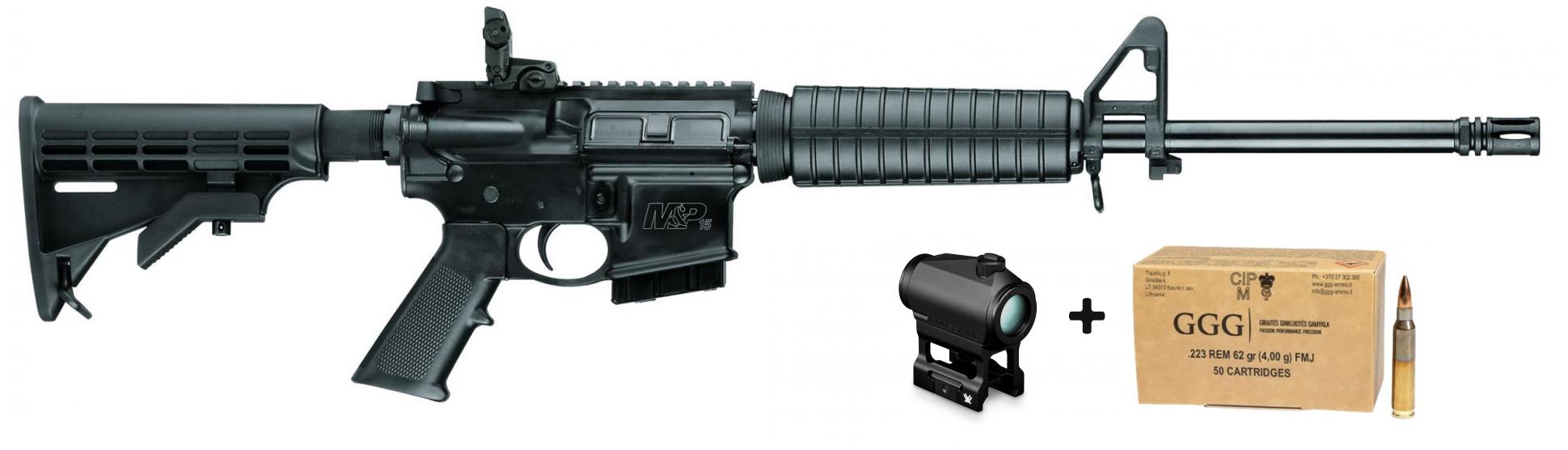 SMITH & WESSON MP15 Sport II 16" "Pack Red Dot Vortex CrossFire" cal.223 Rem - Armes catégorie B ...