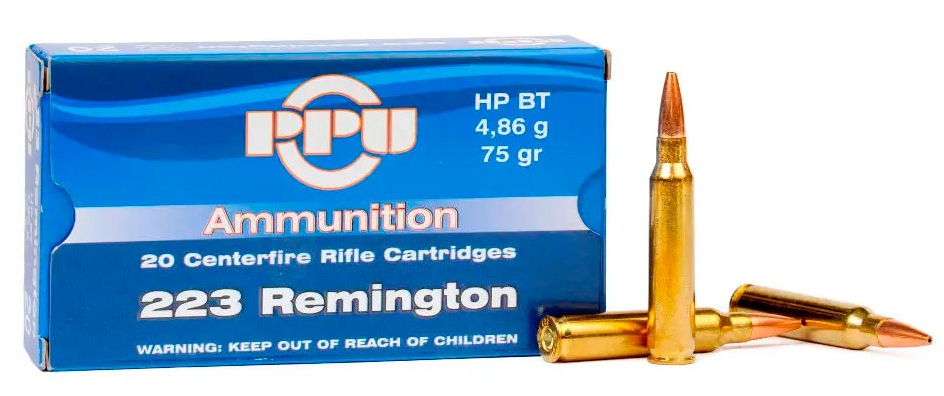 PARTIZAN cal.223 Rem HP BT 75 grains - 4.86 grammes /20 - Munitions sur armurerie-lavaux.com