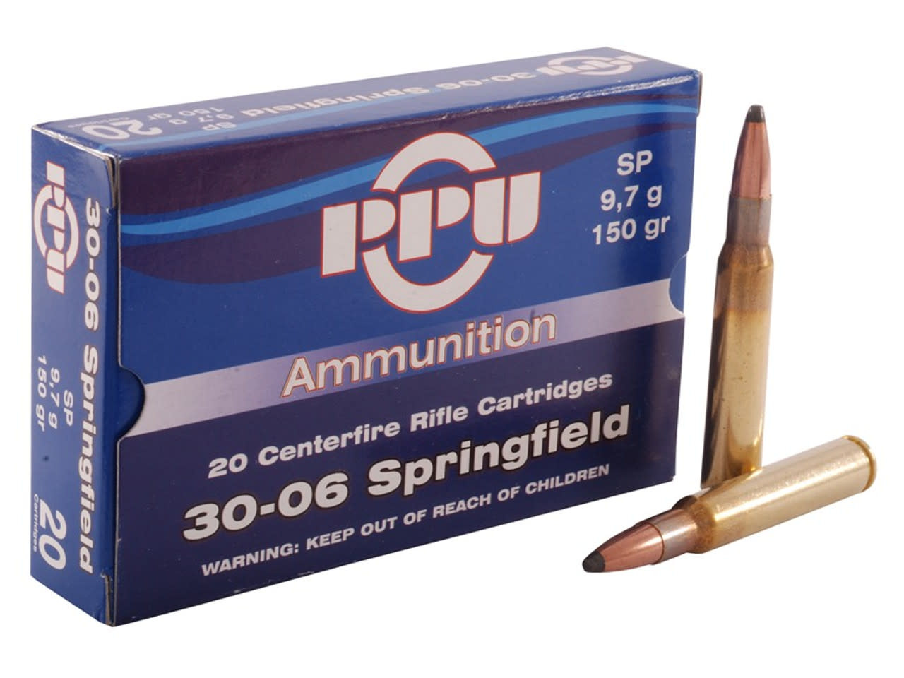 PARTIZAN cal.30-06 Sprg Soft Point 150 grains - 9.7 grammes /20 - Rayon ...
