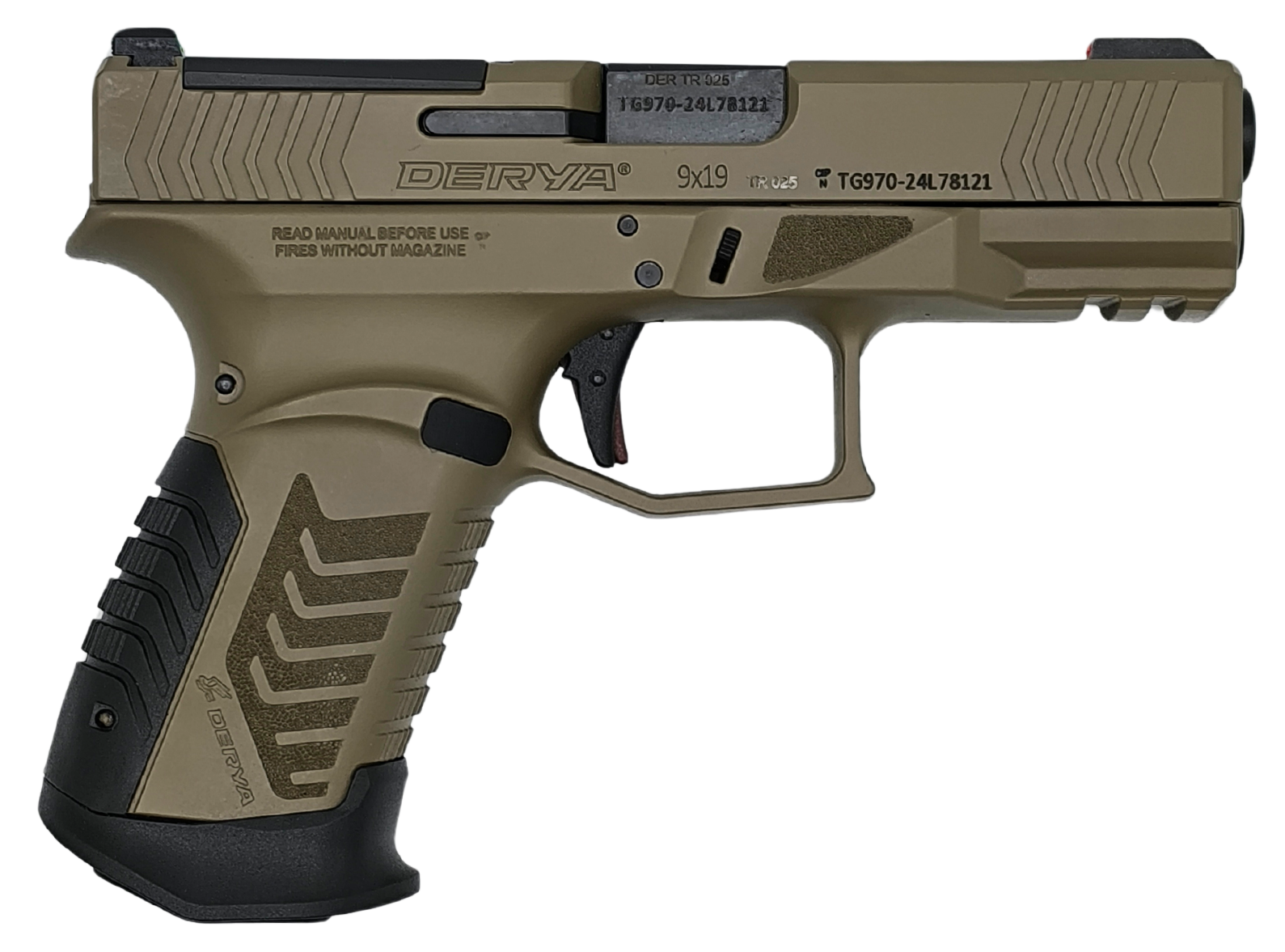 Pistolet DERYA DY9 FDE "Optics Ready" cal.9x19 - Armes catégorie B sur ...