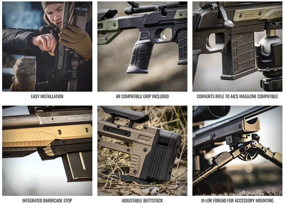 Carabine 22LR CZ 457 Varmint Chassis MDT ORYX Noir - Carabines de Tir ...