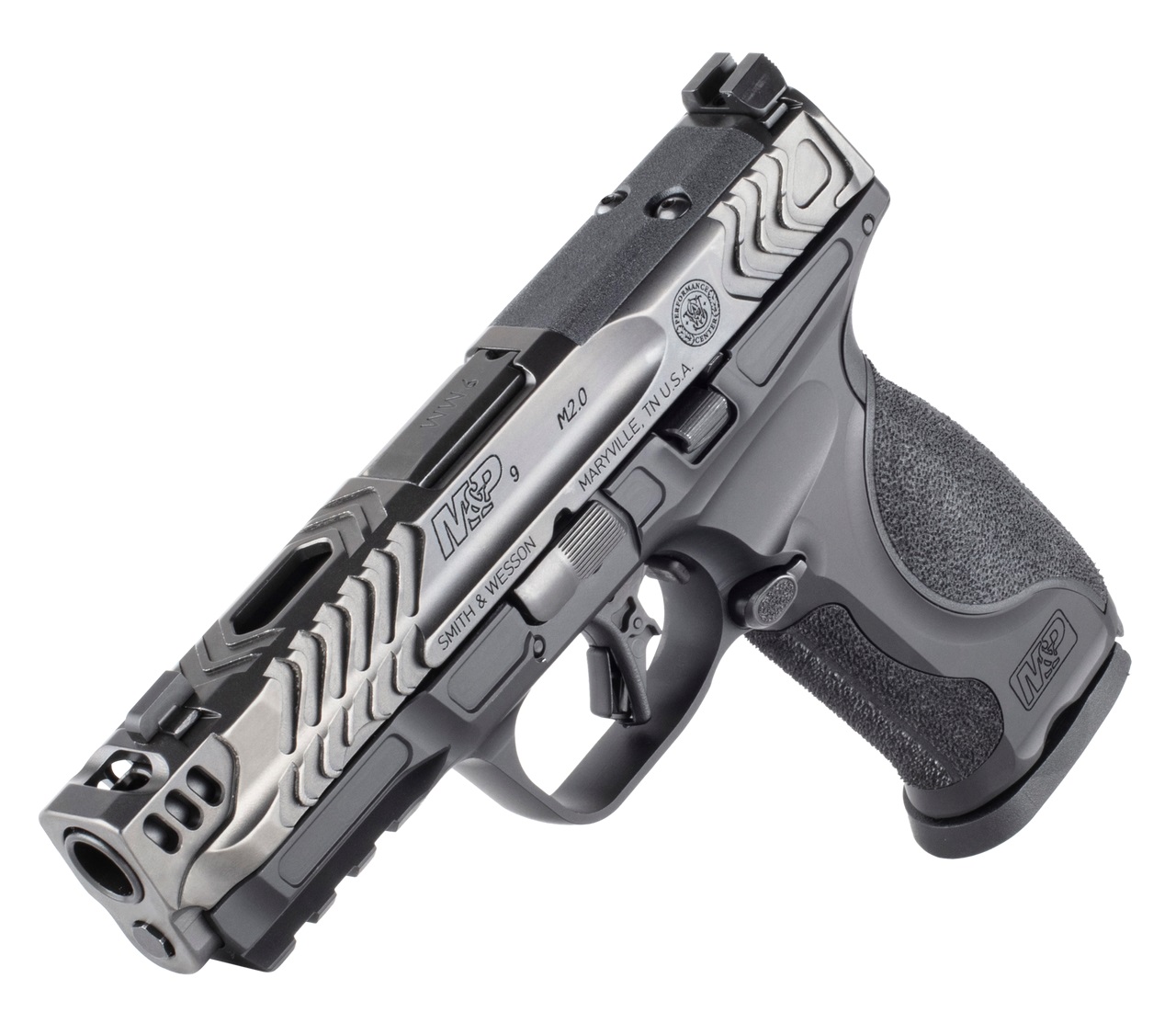 Pistolet SMITH & WESSON PC MP9 M2.0 Carry Comp 4.22" OR cal.9x19 ...