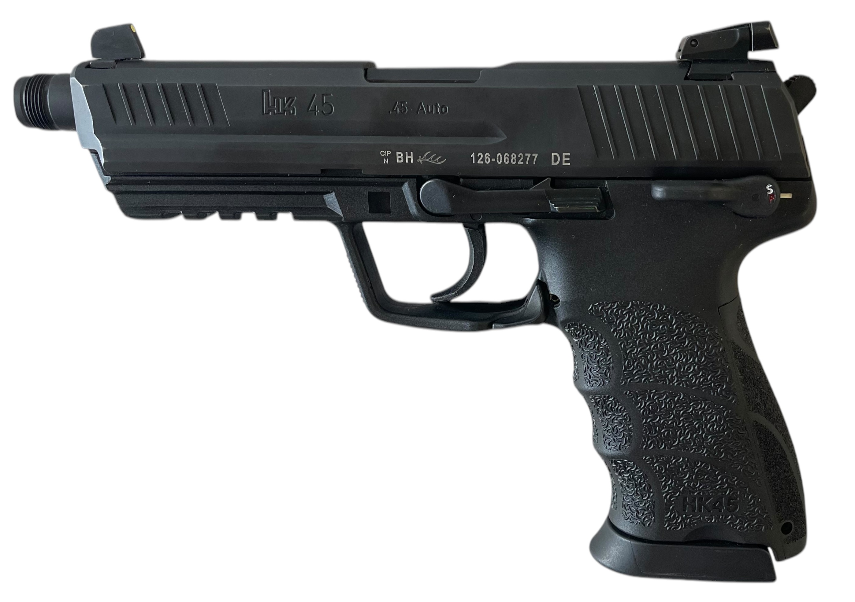 Pistolet HK 45 TACTICAL Noir cal.45 ACP "Occasion" - Armes catégorie B ...