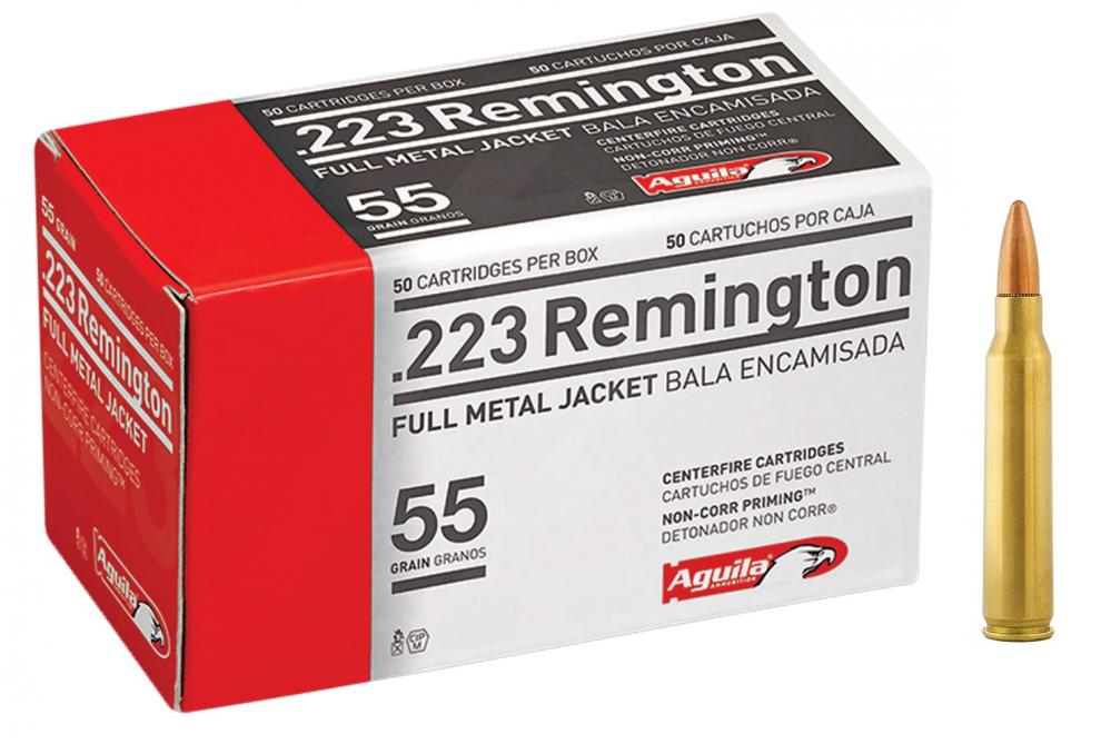 AGUILA cal.223 Rem FMJ 55gr /50 - Munitions sur armurerie-lavaux.com