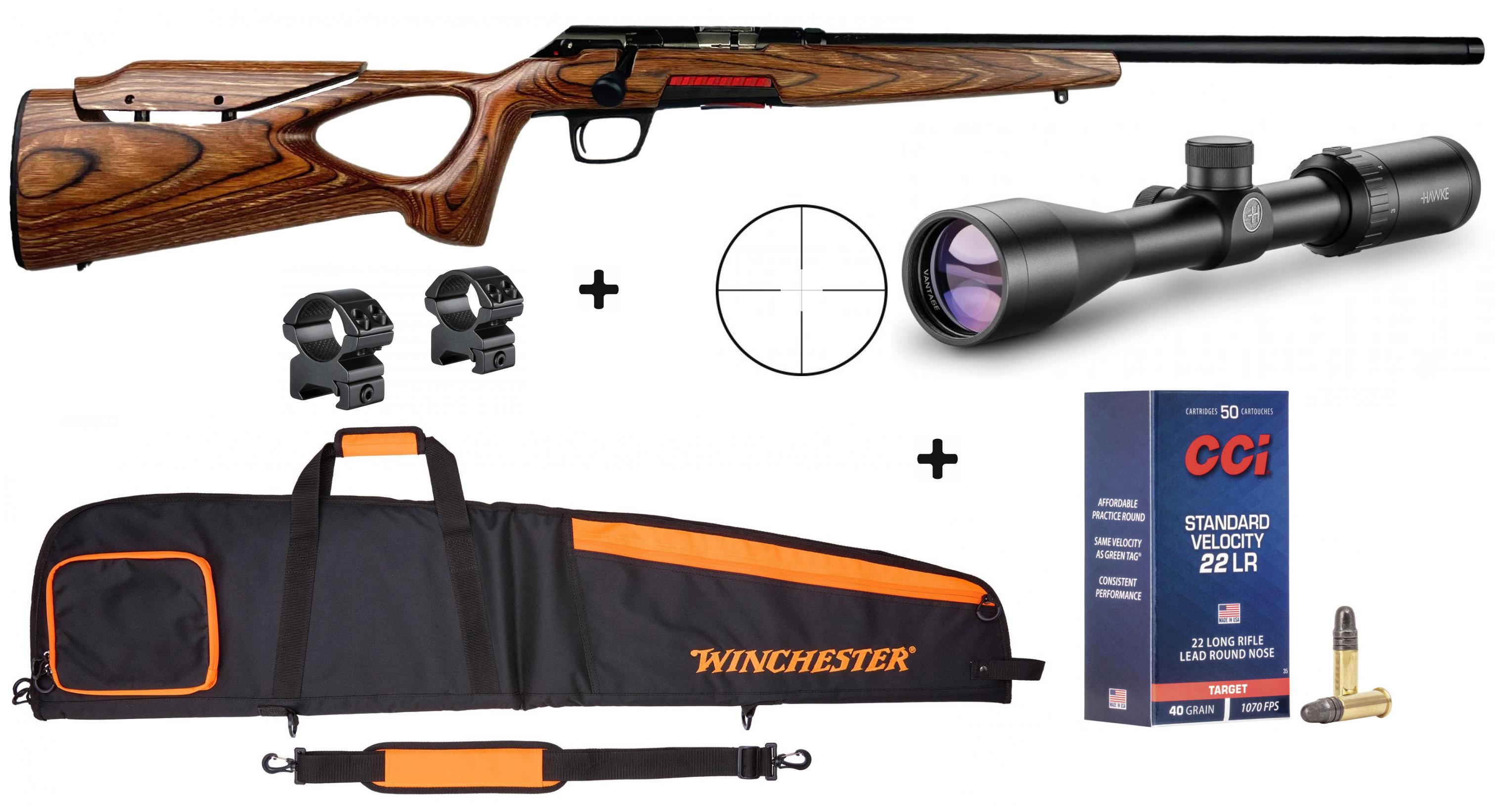 Carabine WINCHESTER Xpert Thumbole Lamellé 18" Pack Hunter" cal.22Lr ...