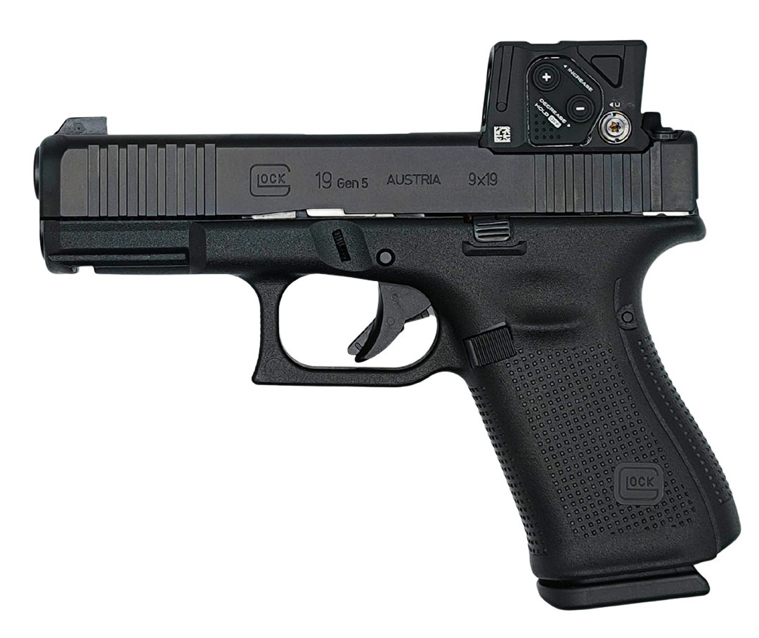 Pistolet GLOCK 19 Gen5 FS MOS A-CUT Aimpoint COA Combo cal.9x19 - Armes catégorie B sur ...