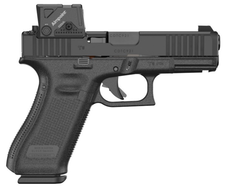 Pistolet GLOCK 45 Gen5 FS MOS A-CUT Aimpoint COA Combo cal.9x19 - Armes catégorie B sur ...