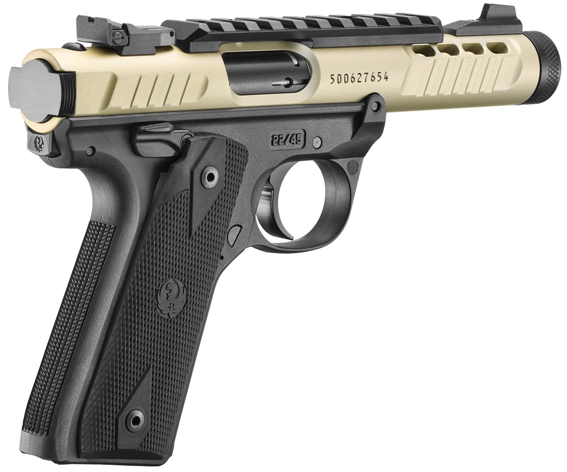 Pistolet RUGER MARK IV 22/45 LITE Champagne Anodisé calibre 22 Lr - Armes catégorie B sur ...