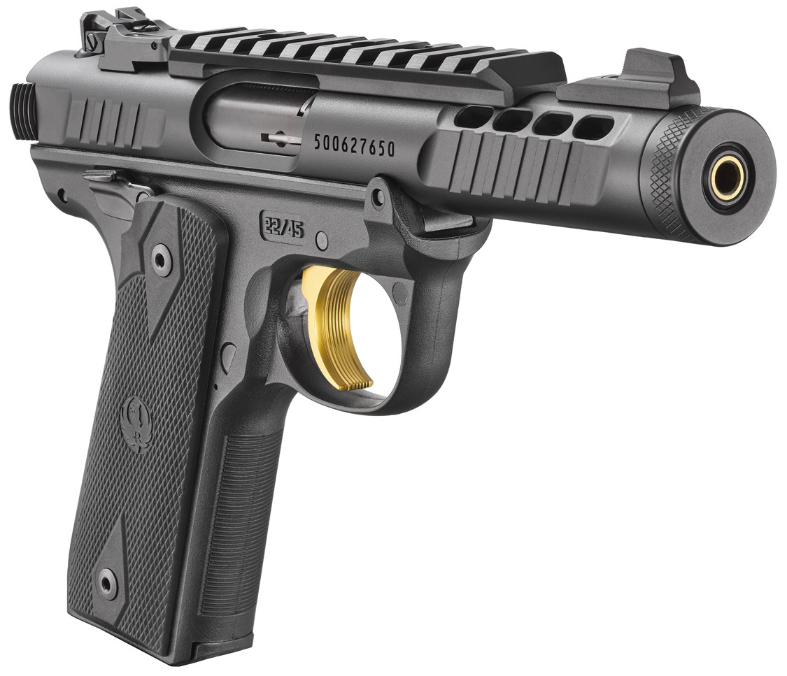 Pistolet RUGER MARK IV 22/45 LITE Noir Anodisé calibre 22 Lr - Armes catégorie B sur armurerie ...