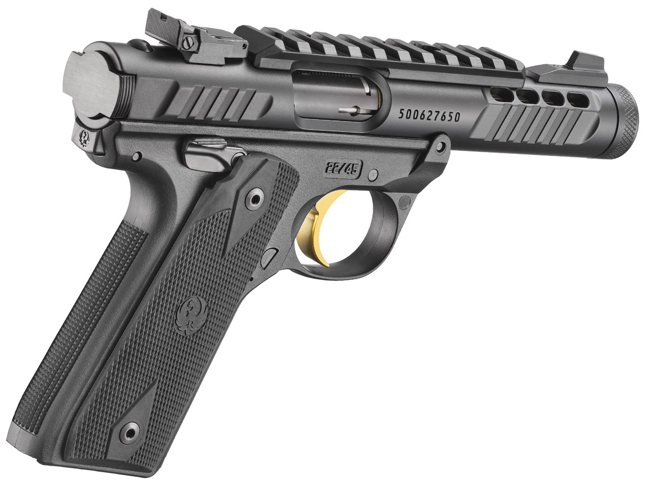 Pistolet RUGER MARK IV 22/45 LITE Noir Anodisé calibre 22 Lr - Armes catégorie B sur armurerie ...