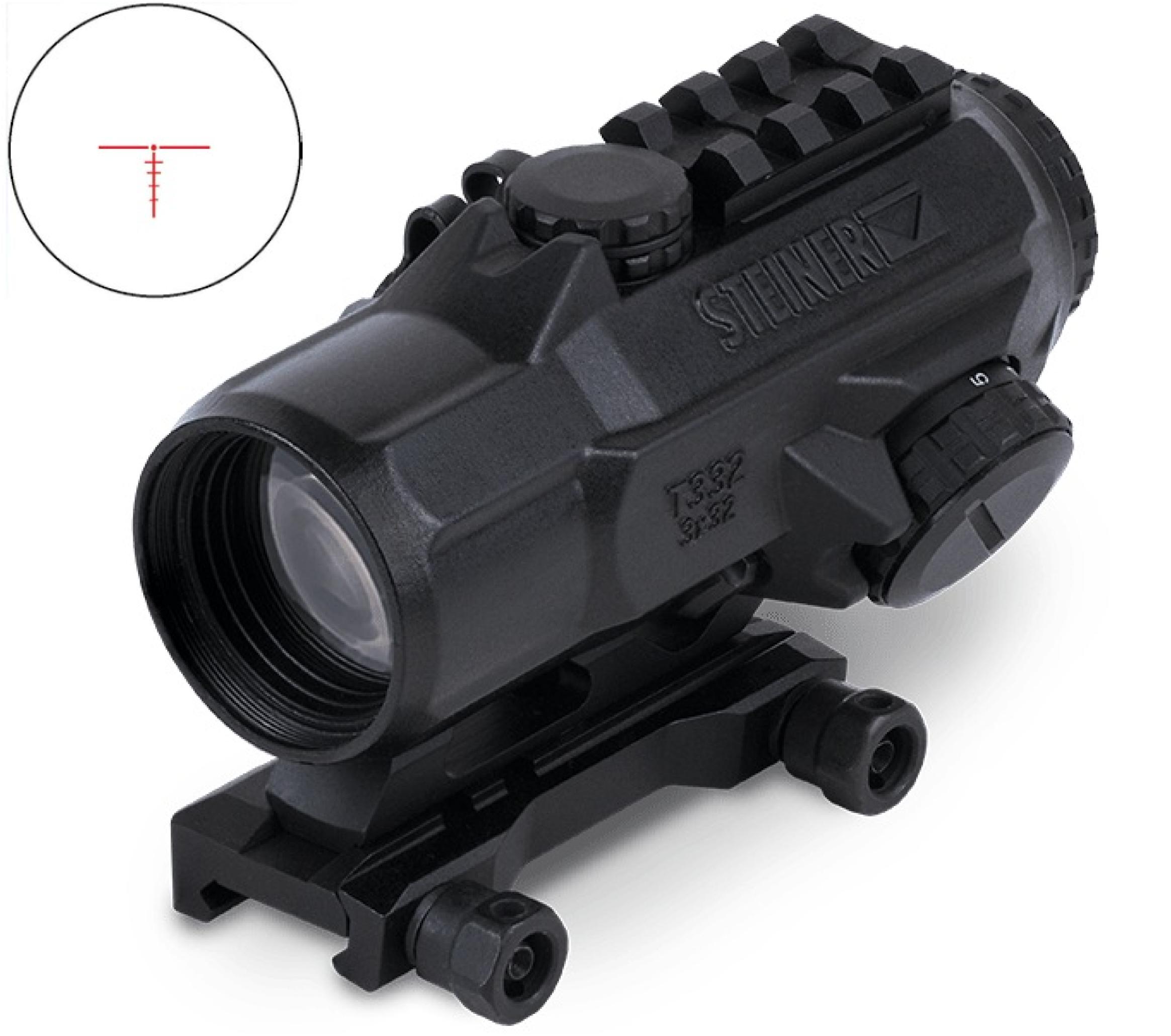 Viseur point rouge STEINER T332 3x32 rét. Illuminated ballistic 7.62 ...