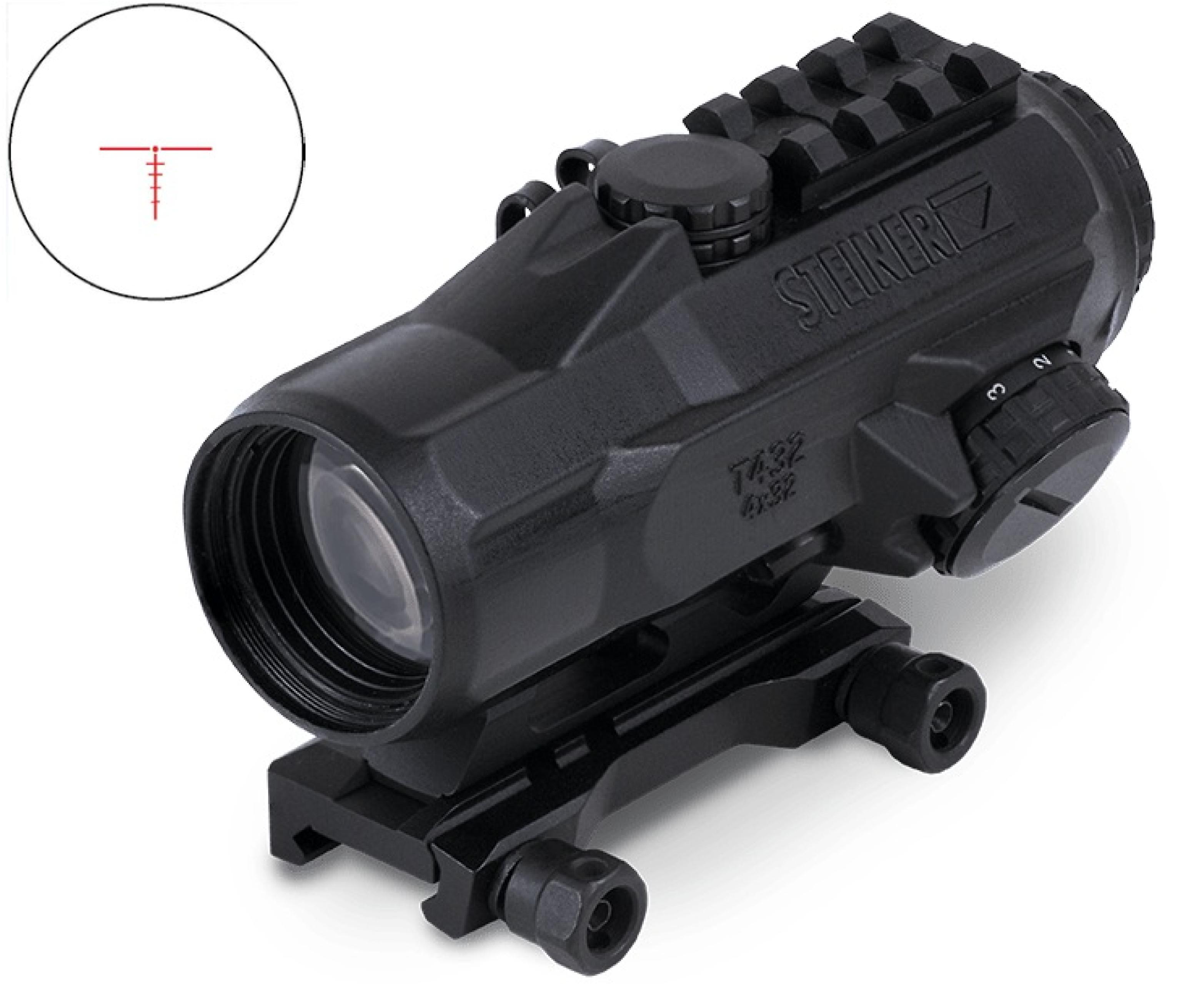 Viseur point rouge STEINER T432 4x32 rét. Illuminated ballistic 7.62 ...
