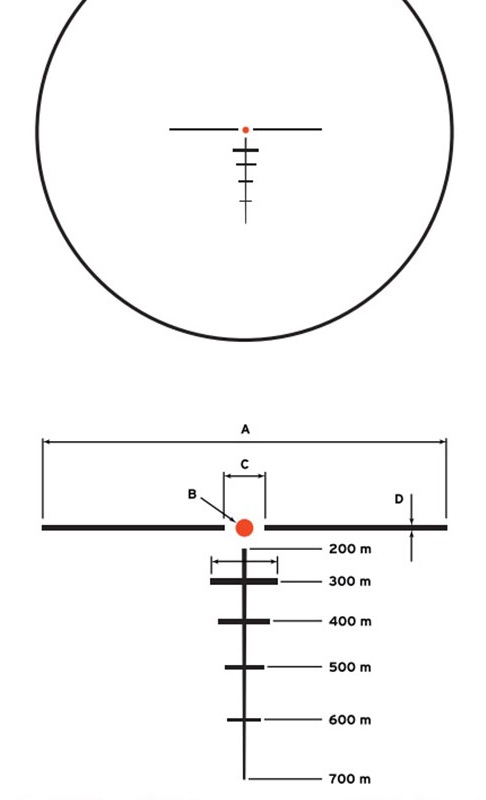 Viseur point rouge STEINER T432 4x32 rét. Illuminated ballistic 7.62 ...