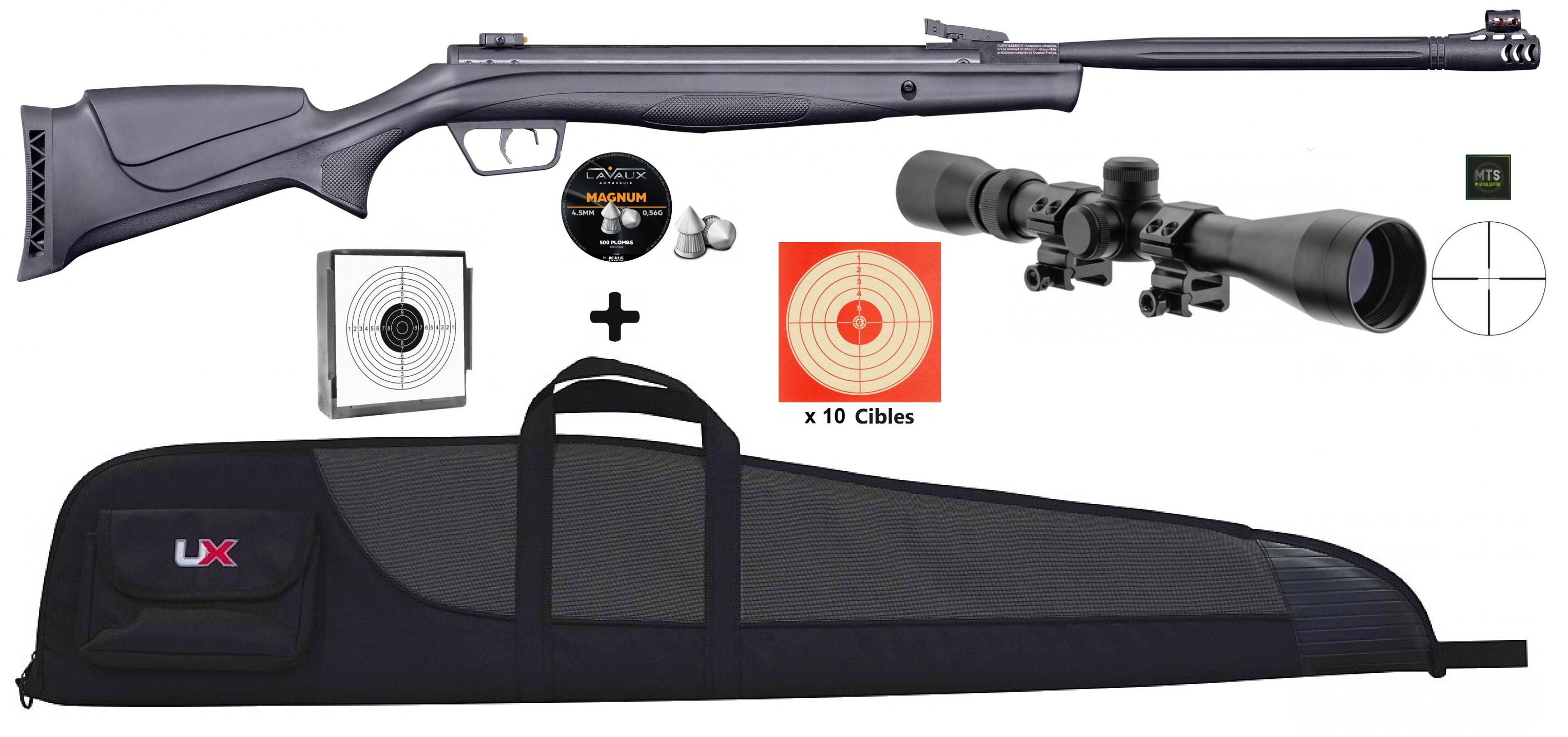 Carabine à plombs UX R-FORCE WOOD cal.4,5mm "Pack MTS 3-9x40" - Armes ...