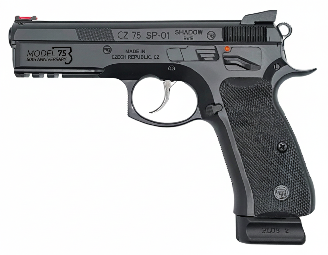 Pistolet CZ 75 SP01 Shadow "Model 75 - 50th Anniversary" calibre 9x19 ...