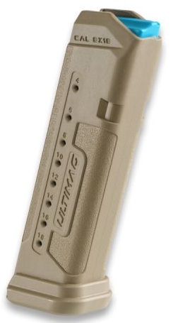 Chargeur GLOCK 17-45 FAB DEFENSE ULTIMAG FDE cal.9x19 (18 coups ...