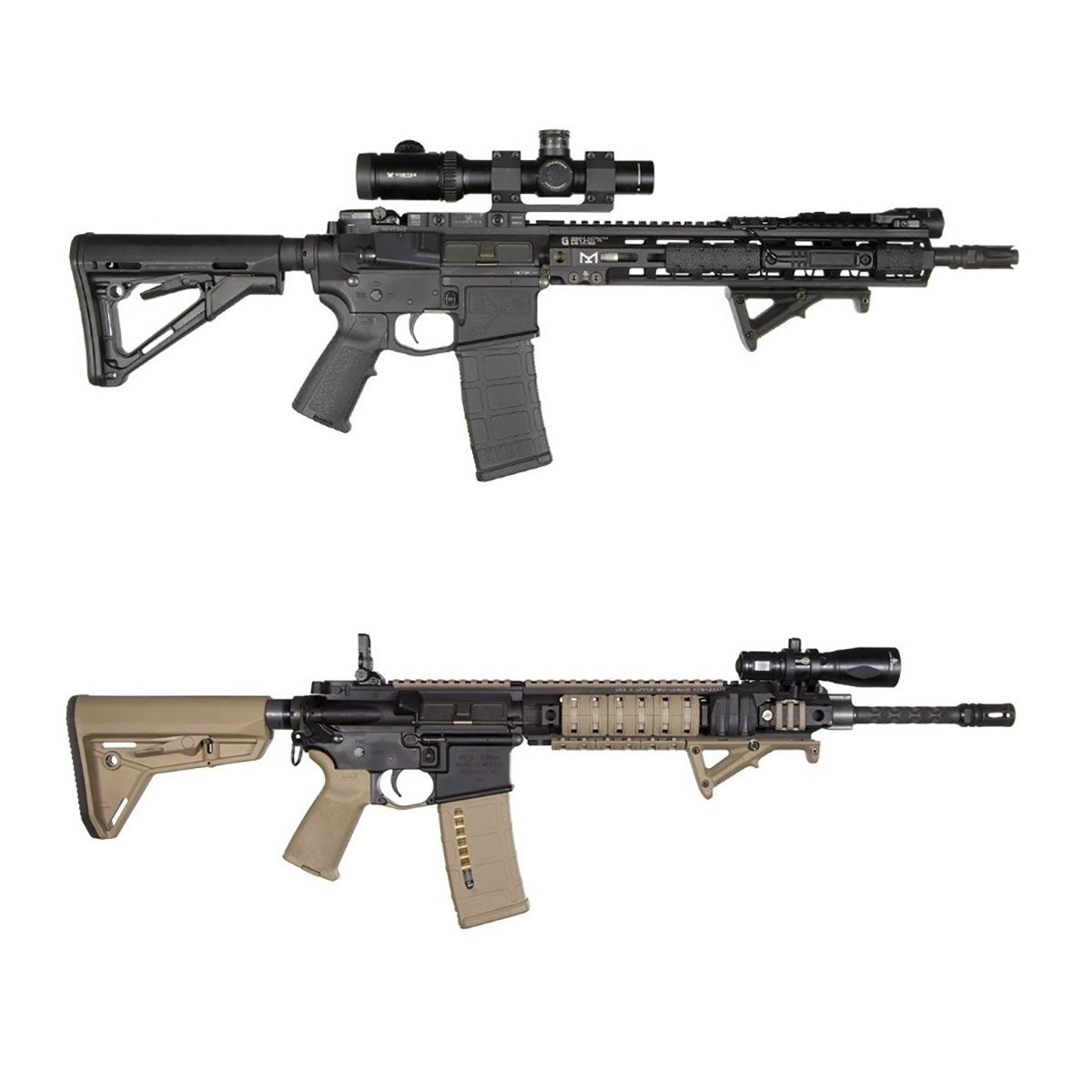 Poignée avant MAGPUL AFG-2 Angled FDE rail picatinny - Armes catégorie ...