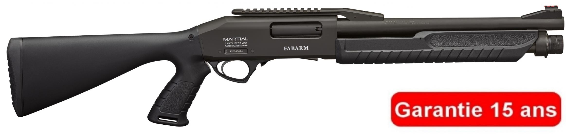 Fusil à pompe FABARM Martial Cantilever Black 14" cal.12/76 - Armes ...