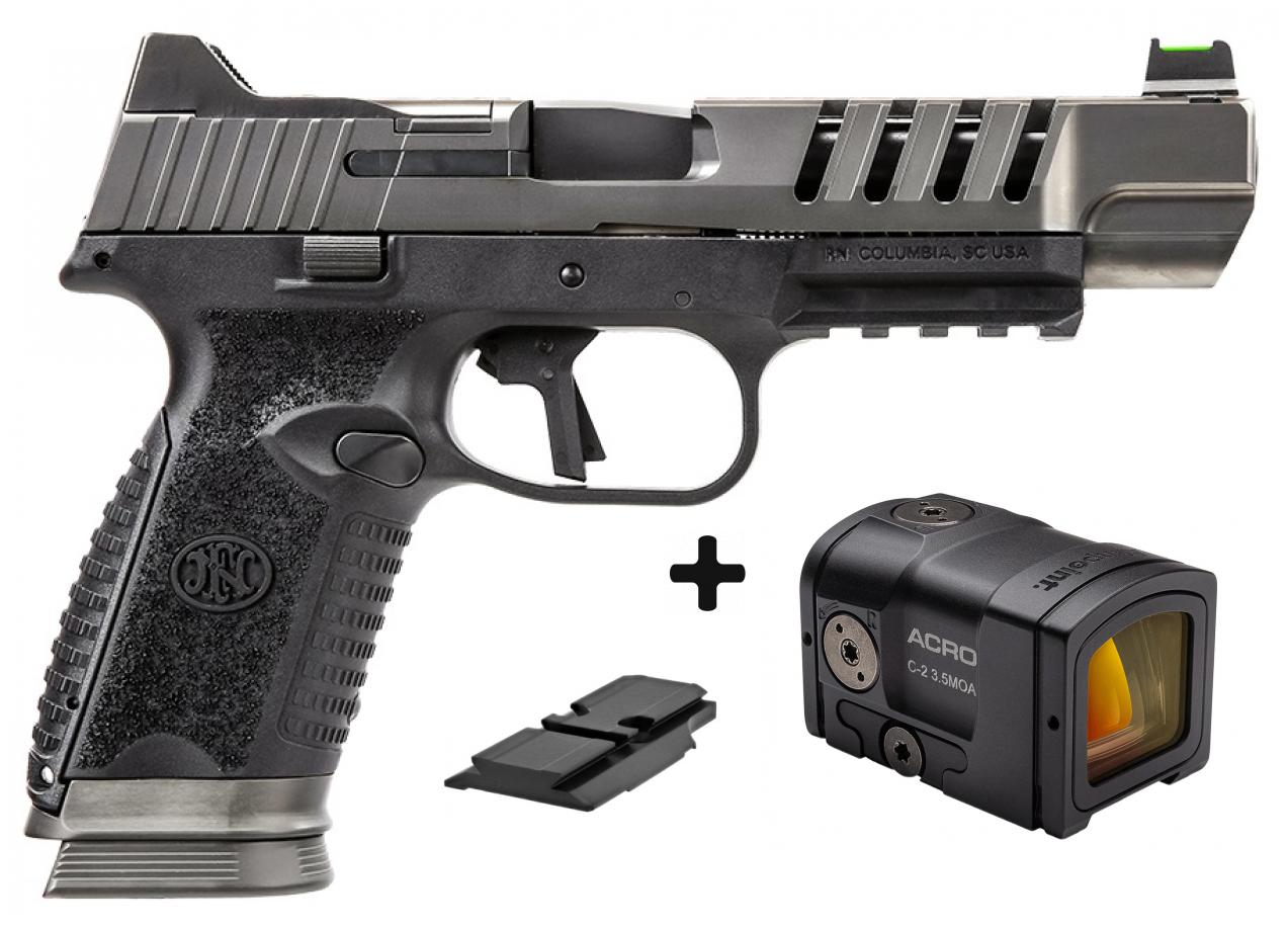Pistolet FN HERSTAL 509 LS EDGE BLACK "Pack AIMPOINT ACRO C-2" cal.9x19 ...