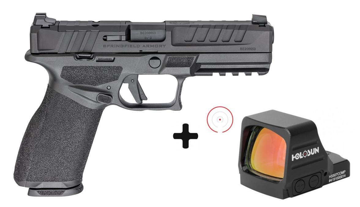 Pistolet SPRINGFIELD ECHELON "Pack HOLOSUN Reflex ELITE" cal.9x19 ...
