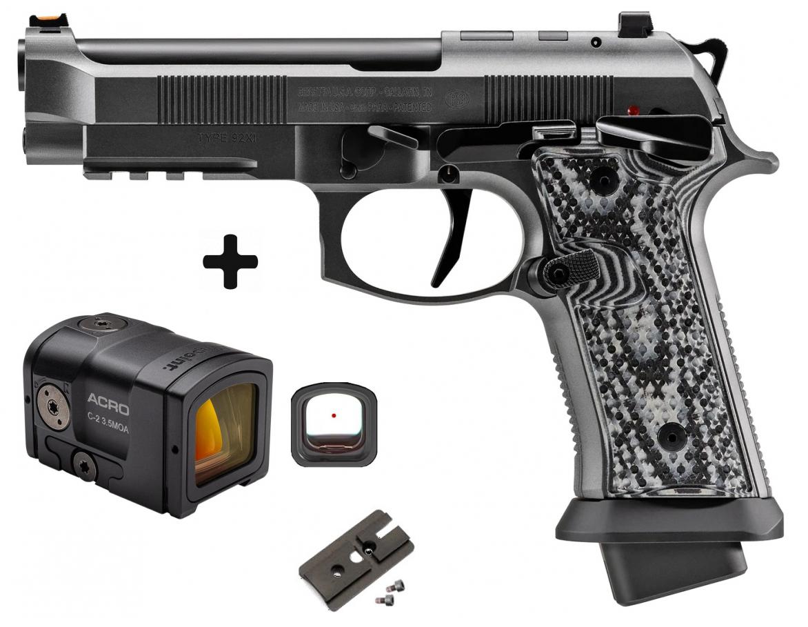 Pistolet BERETTA 92XI SQUALO "Pack AIMPOINT ACRO C-2" cal.9x19 - Armes catégorie B sur armurerie ...