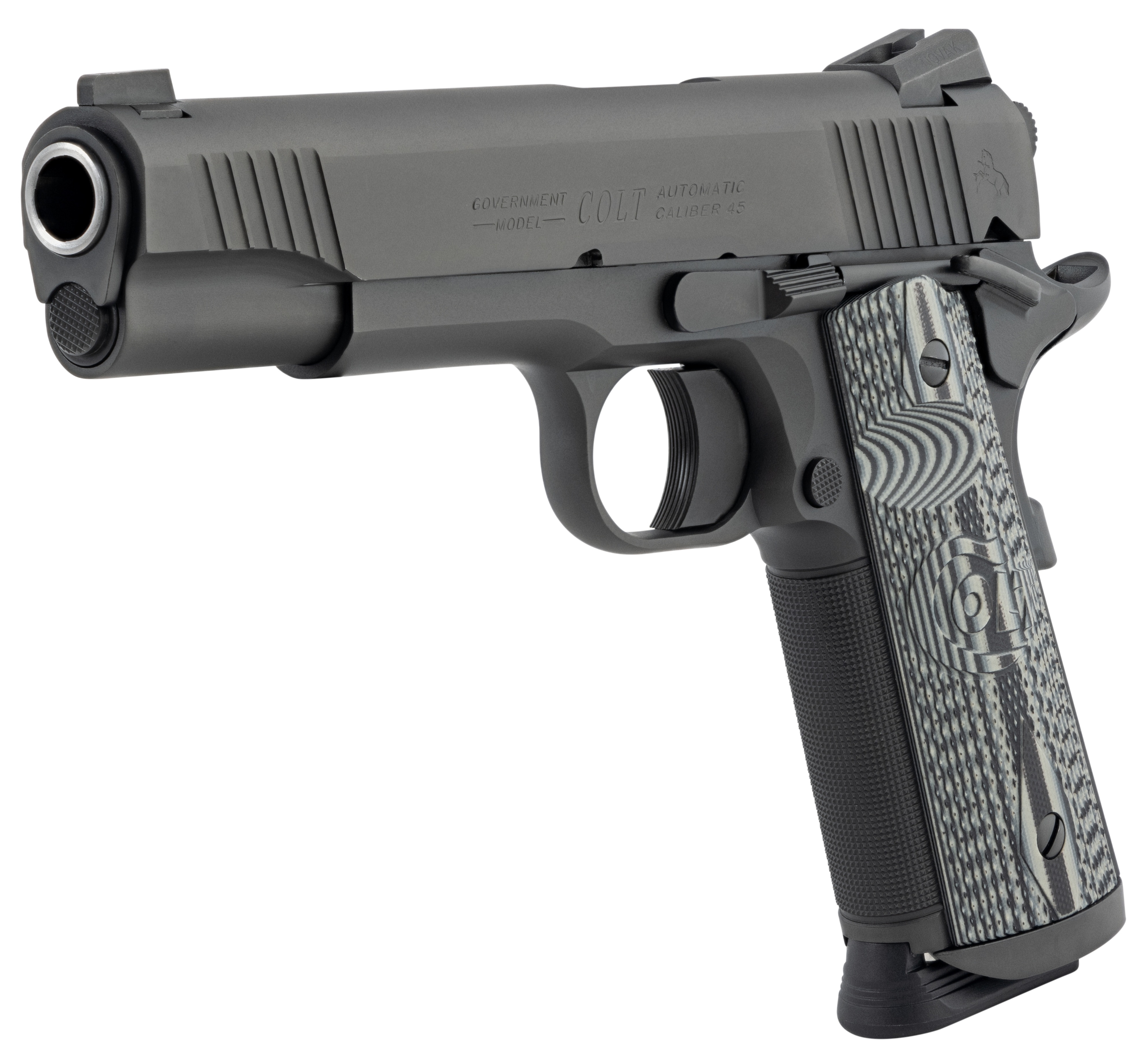 Pistolet COLT 1911 GOVERNEMENT CCU 5" Mate Black DLC cal.45 ACP - Armes ...