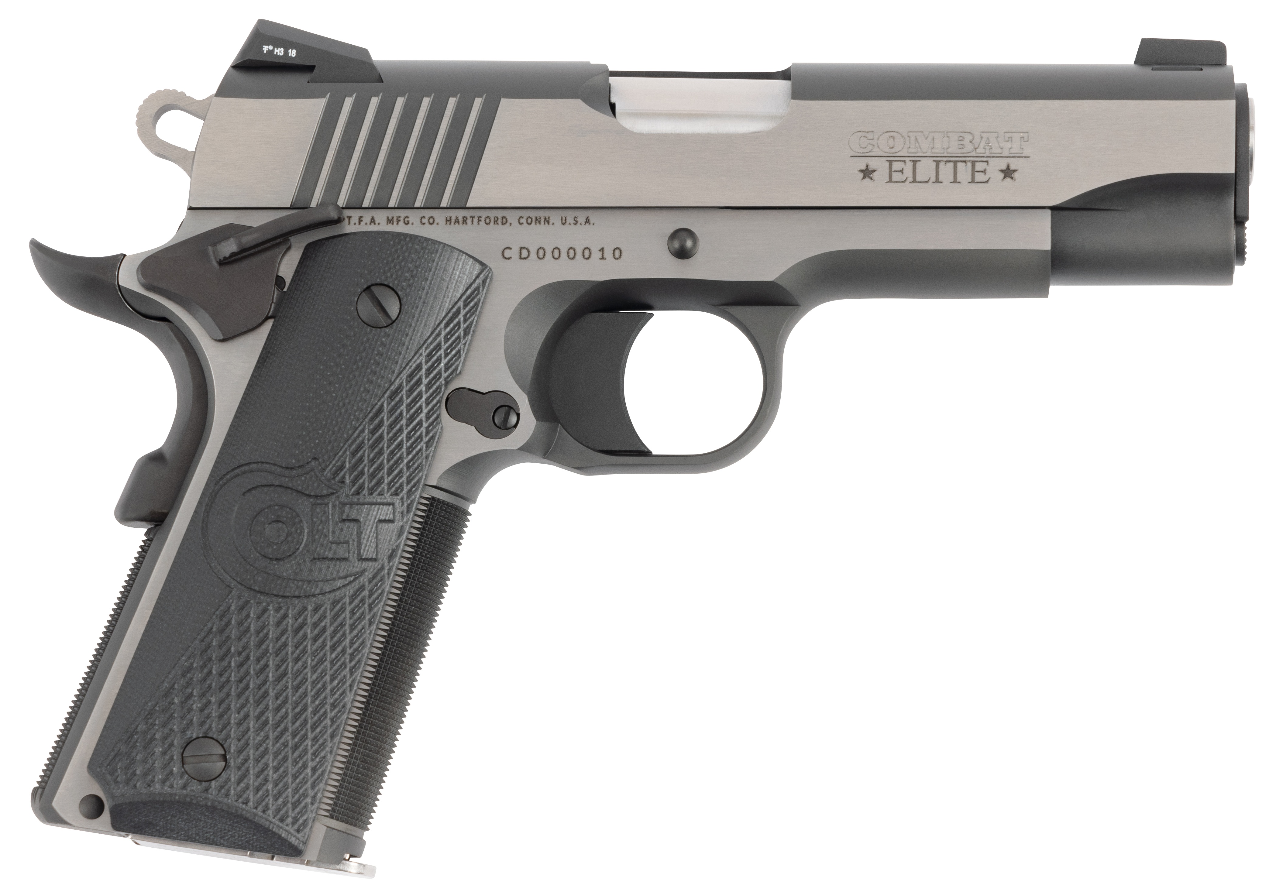 Pistolet COLT 1911 COMBAT ELITE COMMANDER 4,25" Two Tone cal.9x19 - Armes catégorie B sur ...