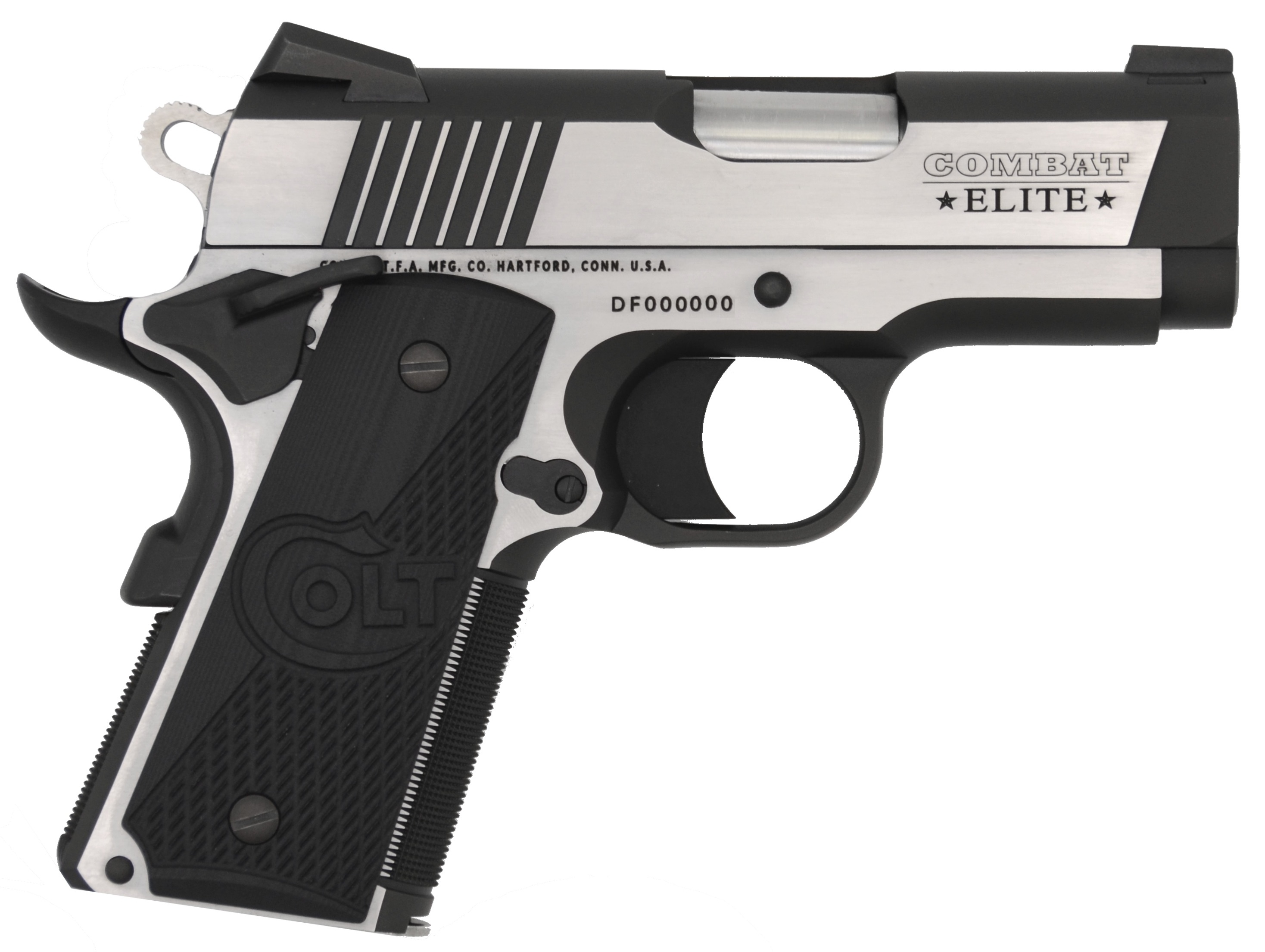 Pistolet COLT 1911 COMBAT ELITE DEFENDER 3" Two Tone cal.45 ACP - Armes ...