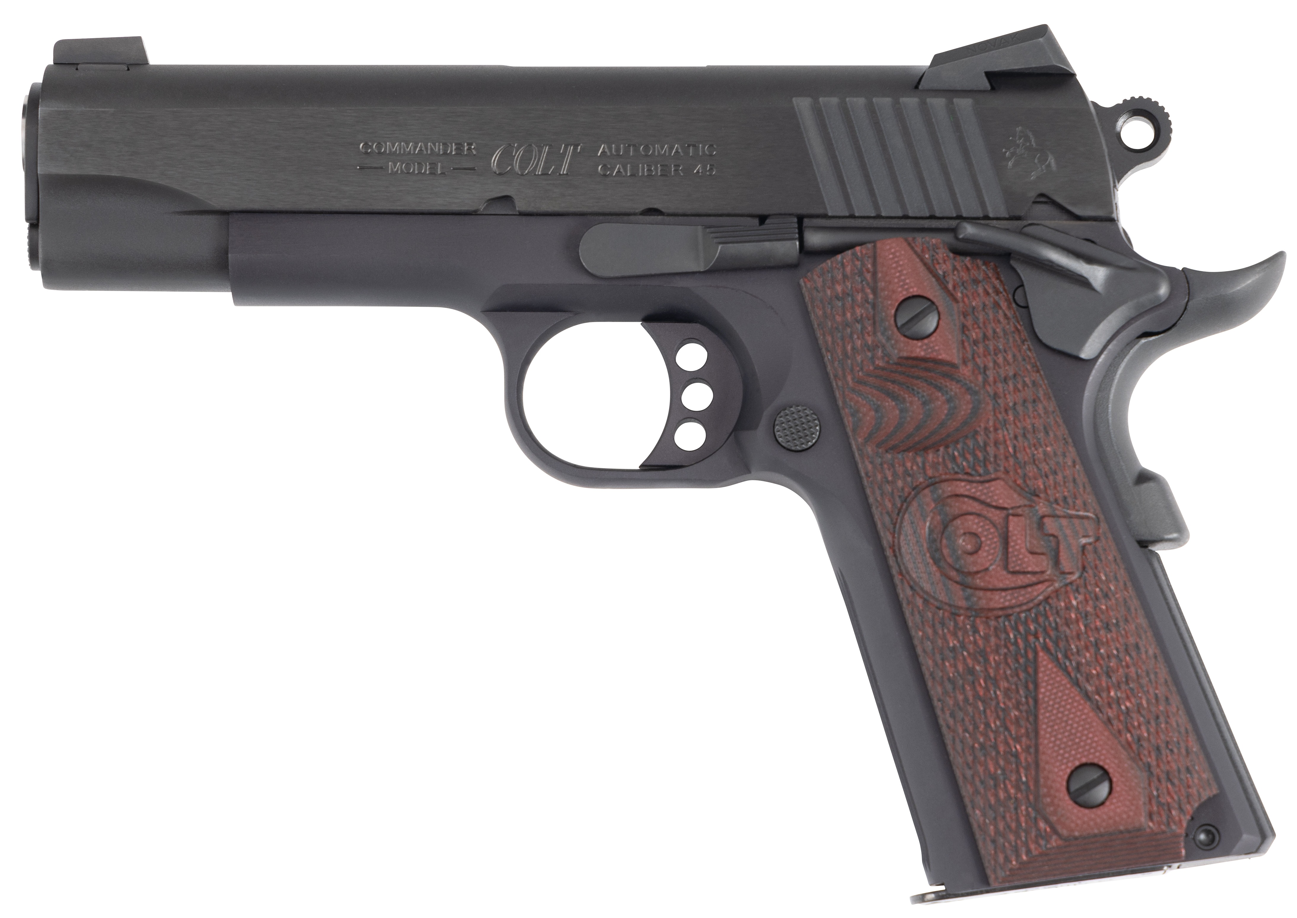 Pistolet COLT 1911 LIGHTWEIGHT COMMANDER 4,25" Anodisé Bleui cal.9x19 ...