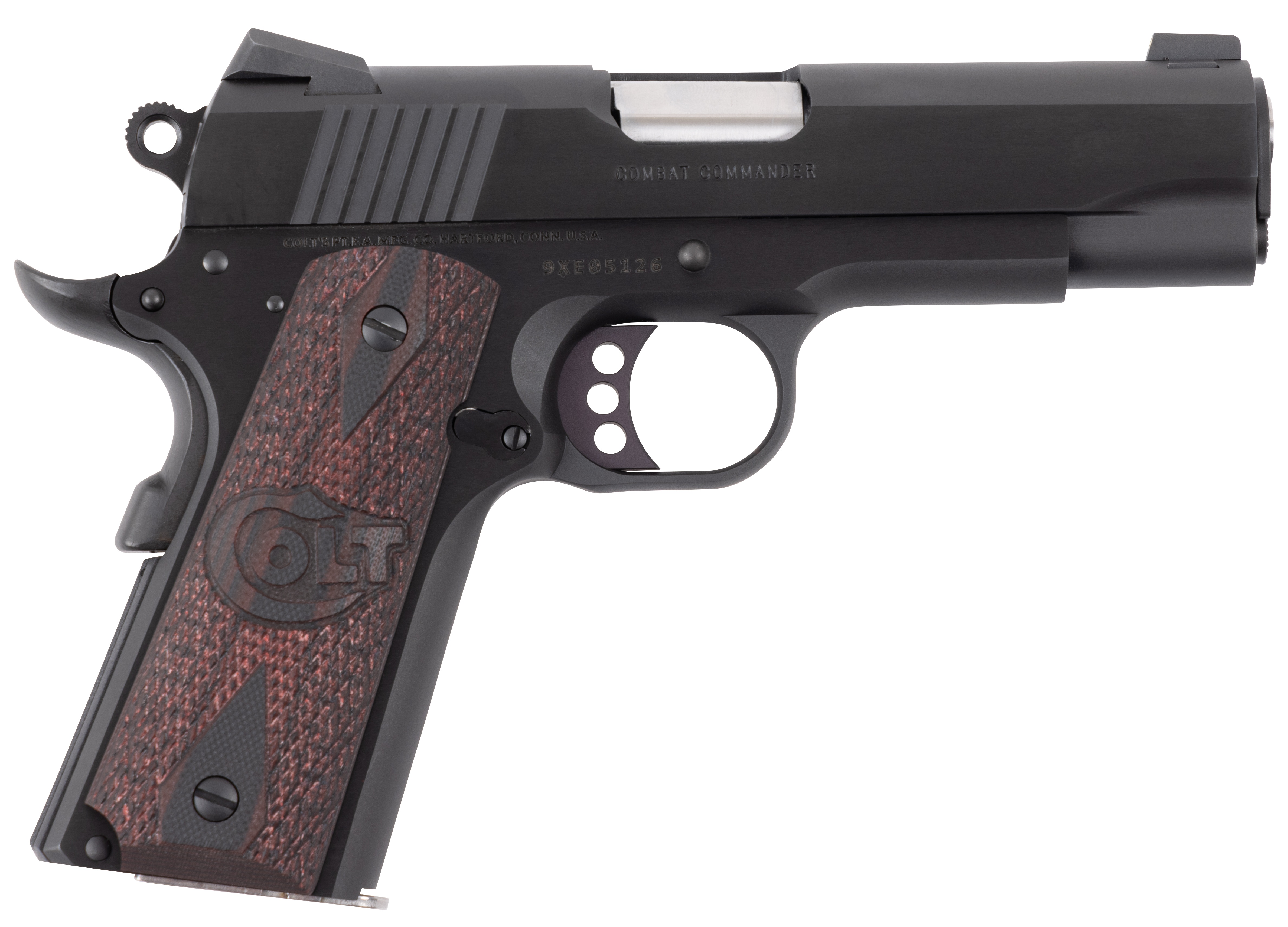 Pistolet COLT 1911 COMBAT COMMANDER 4,25" Bleui cal.9x19 - Armes catégorie B sur armurerie ...