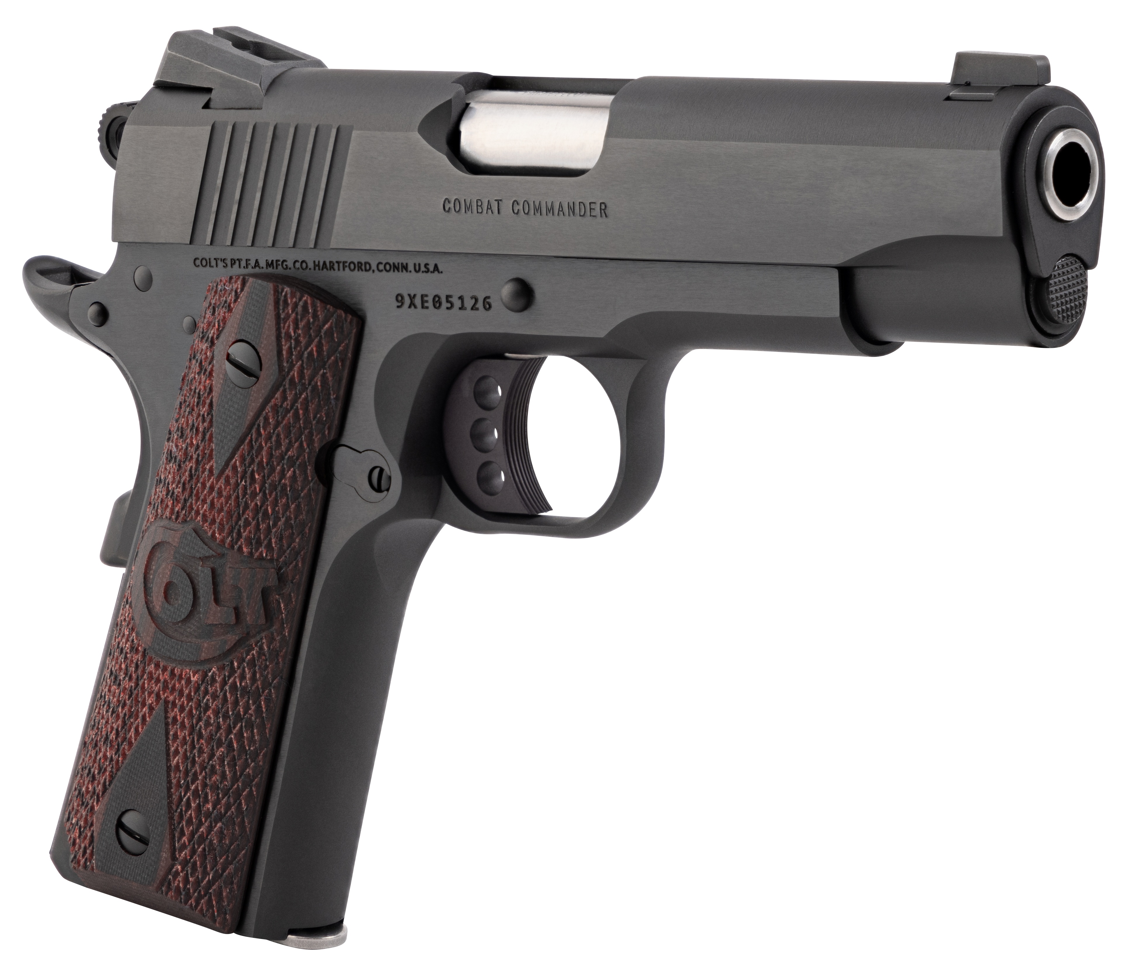 Pistolet COLT 1911 COMBAT COMMANDER 4,25" Bleui cal.9x19 - Armes catégorie B sur armurerie ...