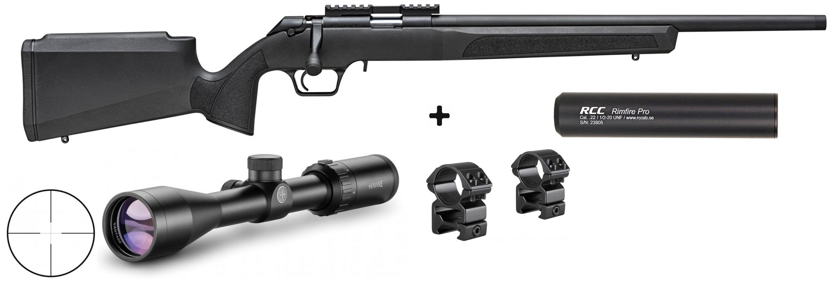 Carabine 22LR SPRINGFIELD Model.2020 Target Black Synthetic 20" "Pack ...