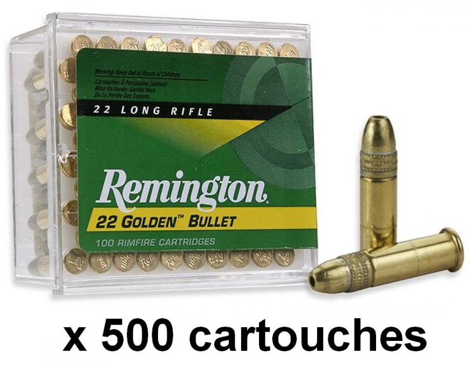 REMINGTON cal.22lr Golden Bullet HV Tête creuse /500 - Munitions sur ...