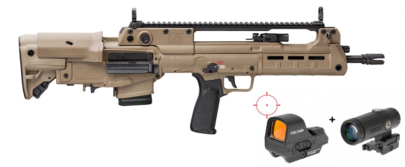 Carabine Bullpup SPRINGFIELD ARMORY HELLION FDE 16" "Pack HOLOSUN ...