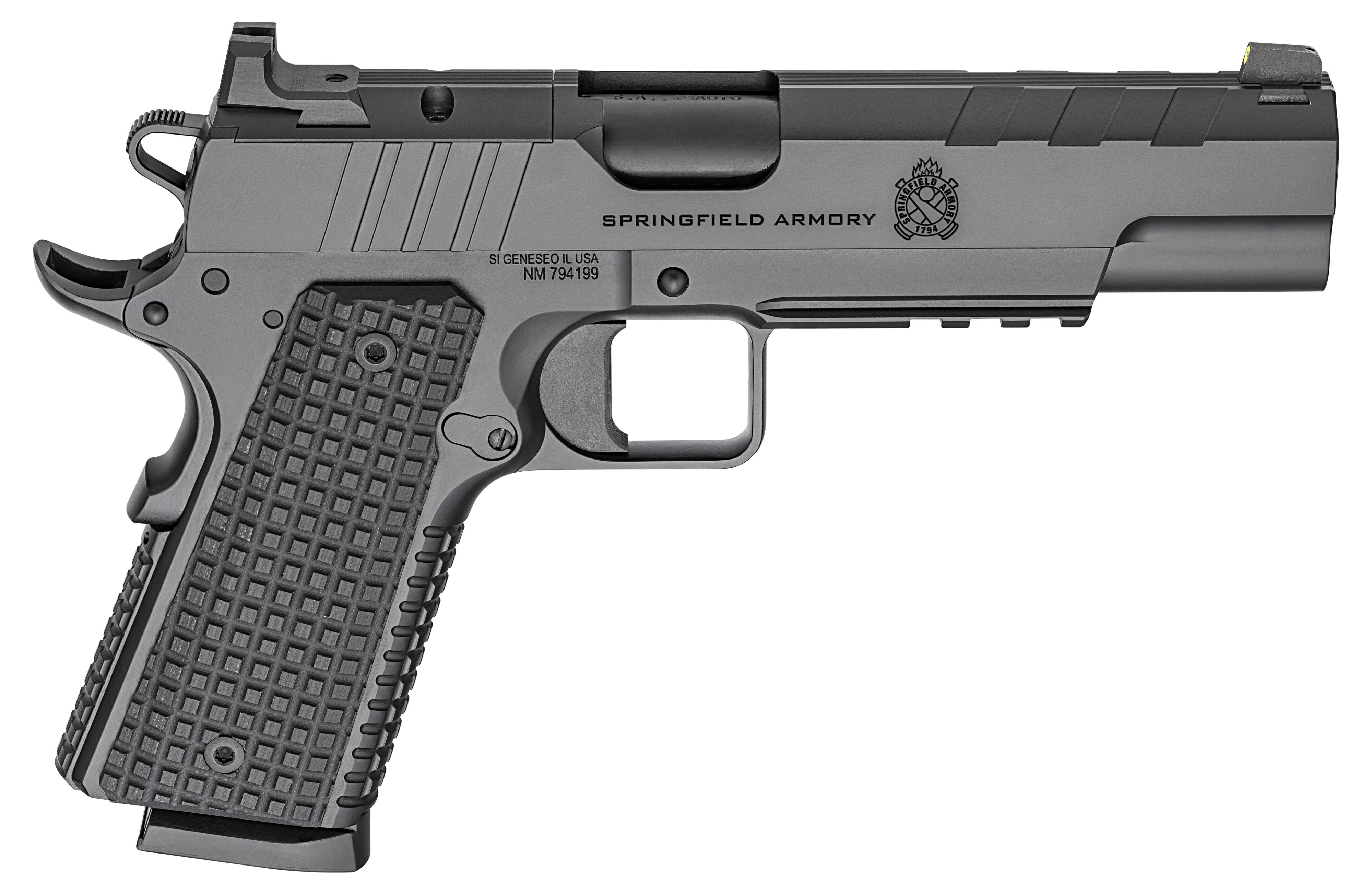 Pistolet SPRINGFIELD Armory 1911 EMISSARY AOS Noir 5" cal.45 ACP ...