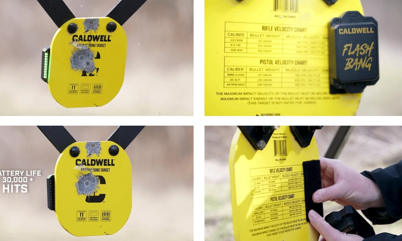 Indicateur d'impact CALDWELL Flash Bang AR500 Steel Target Hit ...