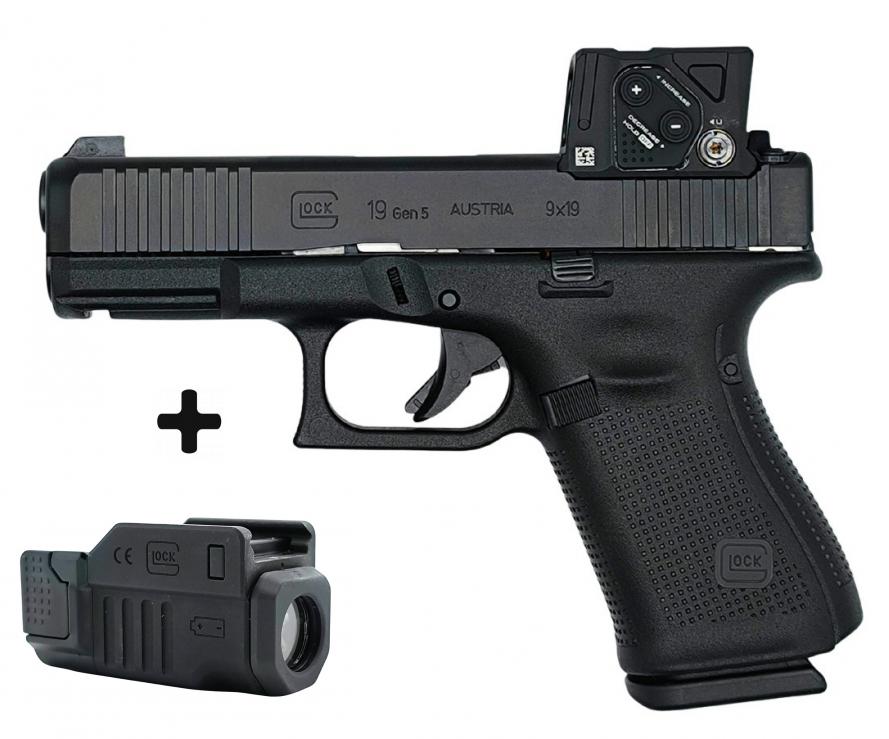 Pistolet GLOCK 19 Gen5 FS MOS A-CUT Aimpoint COA GTL II Combo cal.9x19 ...