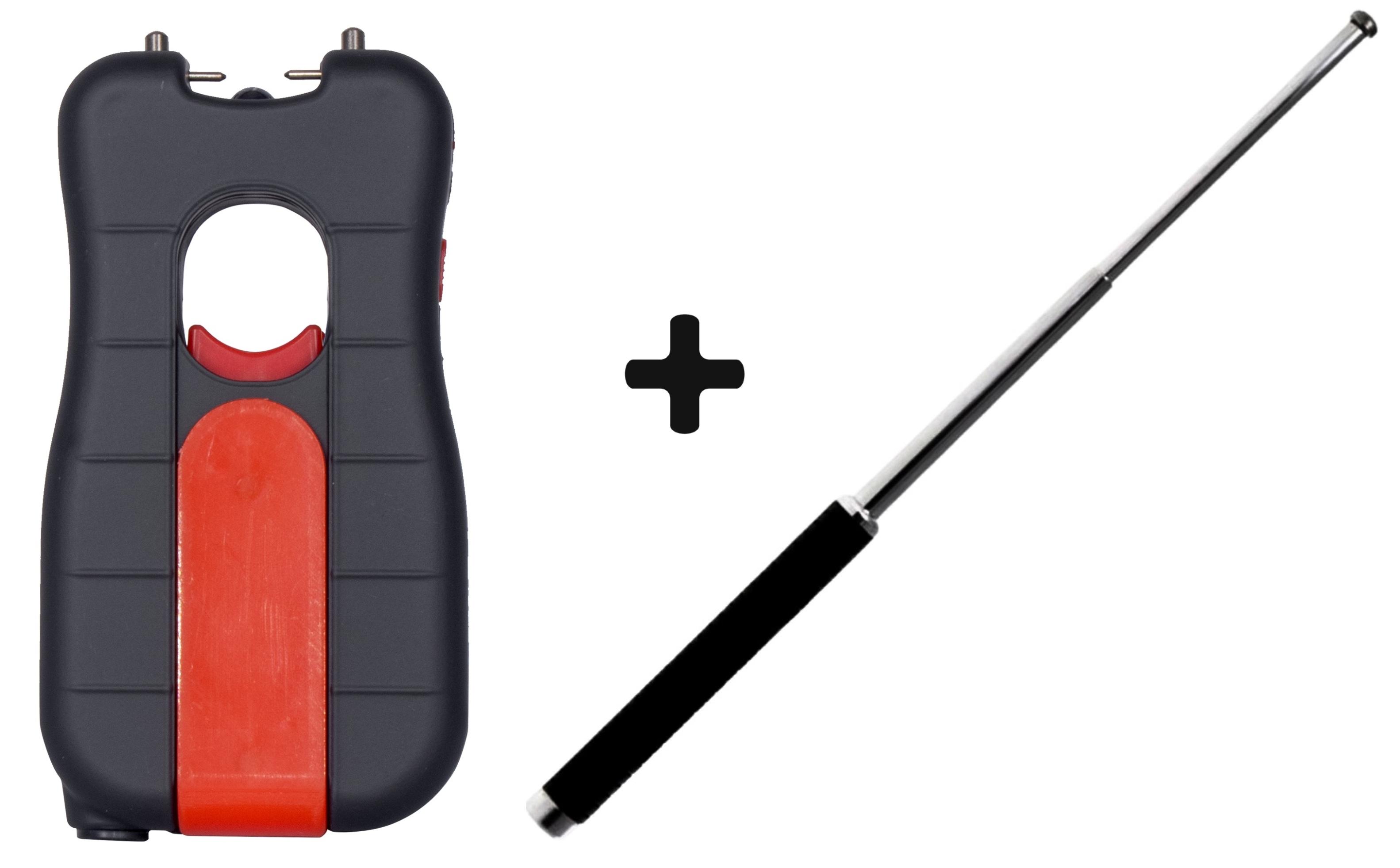 Shocker UX Red 3 000 000 Volts RECHARGEABLE - Matraque télescopique de ...