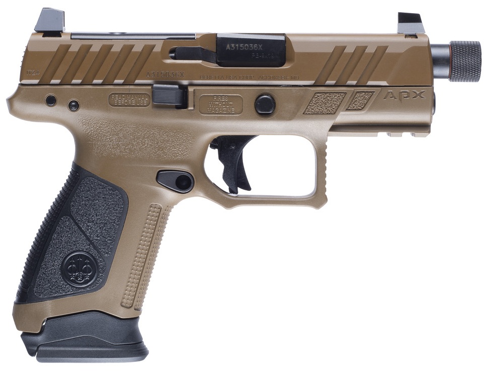 Pistolet BERETTA APX A1 Compact TACTICAL FDE cal.9x19 - Armes catégorie ...
