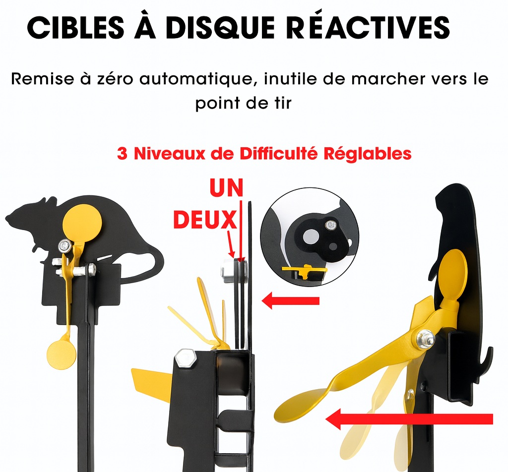 Cible MTS Field Target visuel Corbeau - Armes de loisirs sur armurerie ...