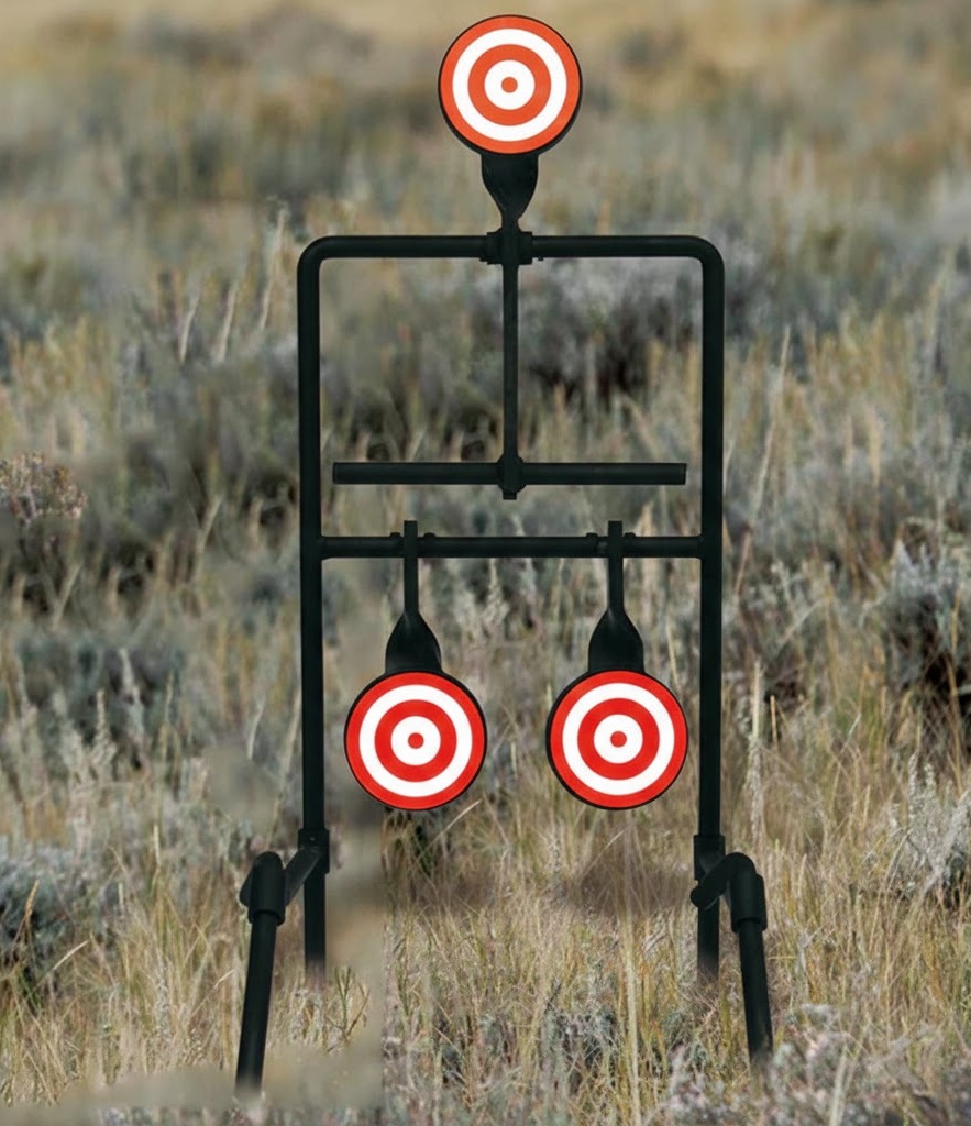 Cible de tir rotative MTS 3 Gongs Ronds déportés épaisseur 10 mm - Armes catégorie B sur ...
