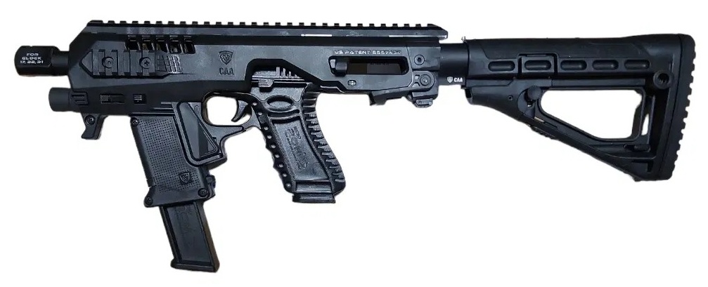 Crosse Micro Gén.4X Noir RONI CAA SBS pour Glock 17/19/19X/22/23/31/33 ...