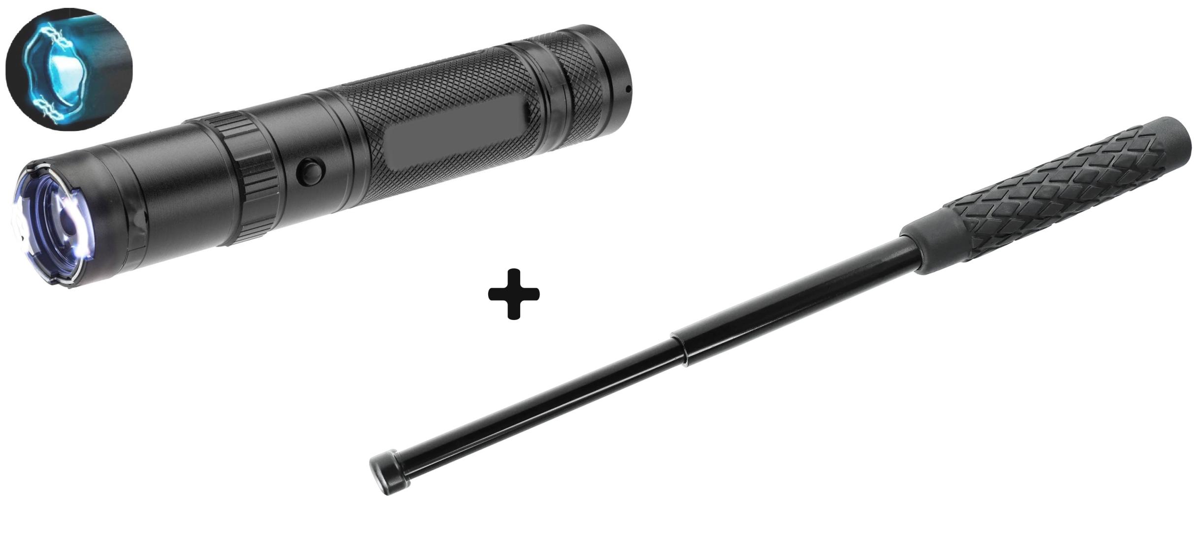 Taser lampe torche W6 270 Lumens / 10 000 000 Volts - Matraque de poche ...
