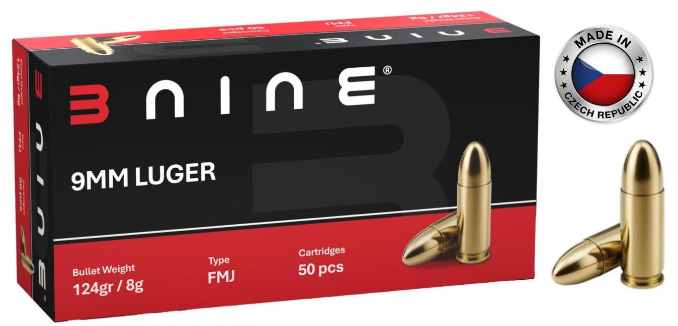 B NINE cal.9mm PARA FMJ /50 - Armes catégorie B sur armurerie-lavaux.com