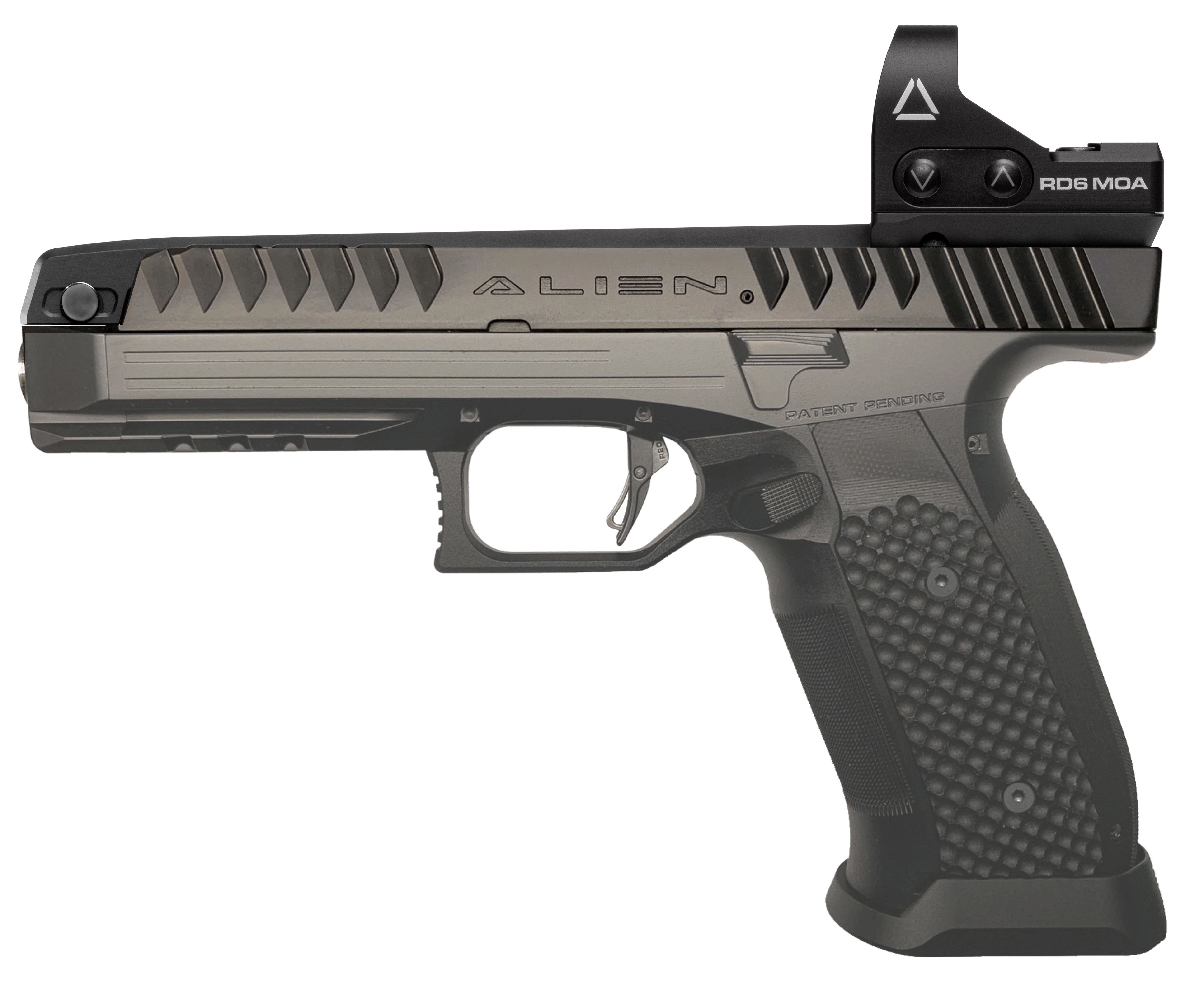 Pistolet LAUGO ARMS Alien "KIT PERFORMANCE Fileté" Black EDITION ...