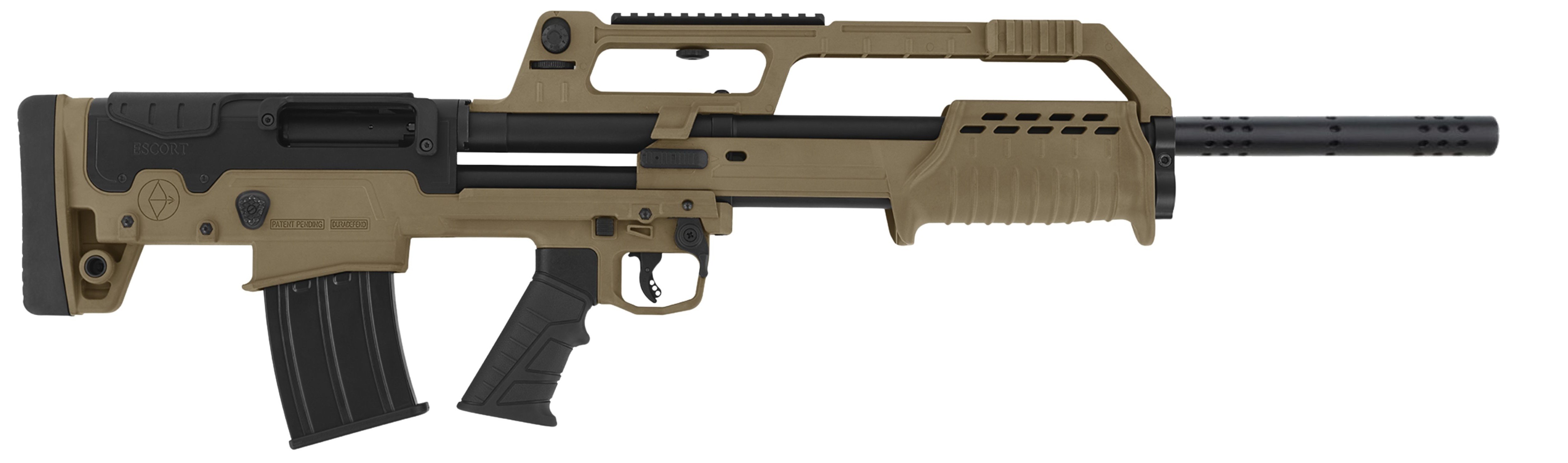 Fusil à pompe HATSAN BULL TAC MAG BURNT BRONZE cal.12/76 - Carabines de ...