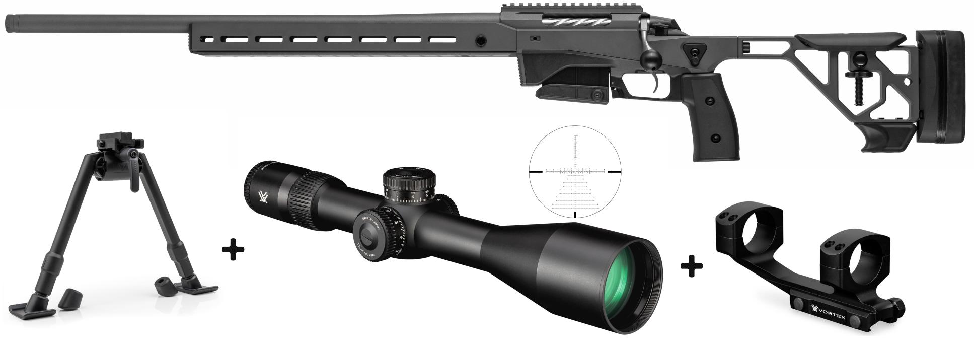 TIKKA T3X ACE TARGET Black Steel GAUCHER 26" cal.6,5 Creedmoor "Pack ...